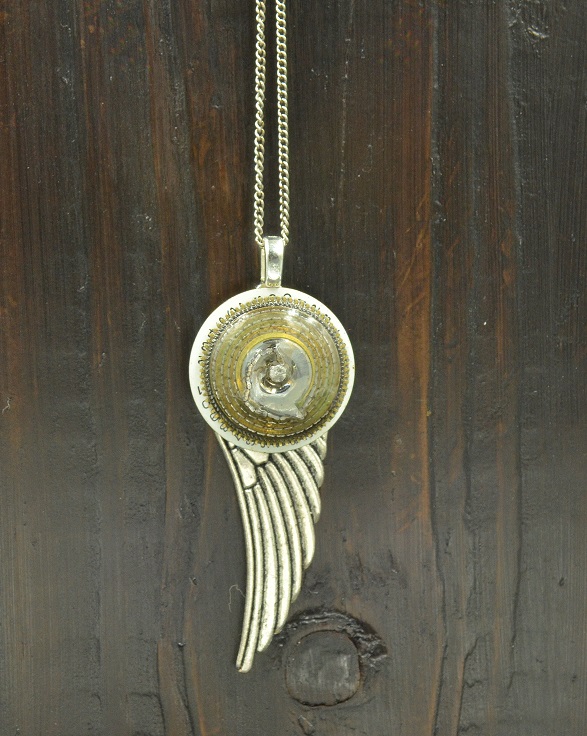Fusee Chain on Dial with Wing Pendant | Antiquarian Couture