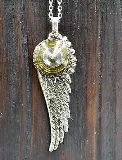 Fusee Chain on Metal Feathered Wing | Antiquarian Couture